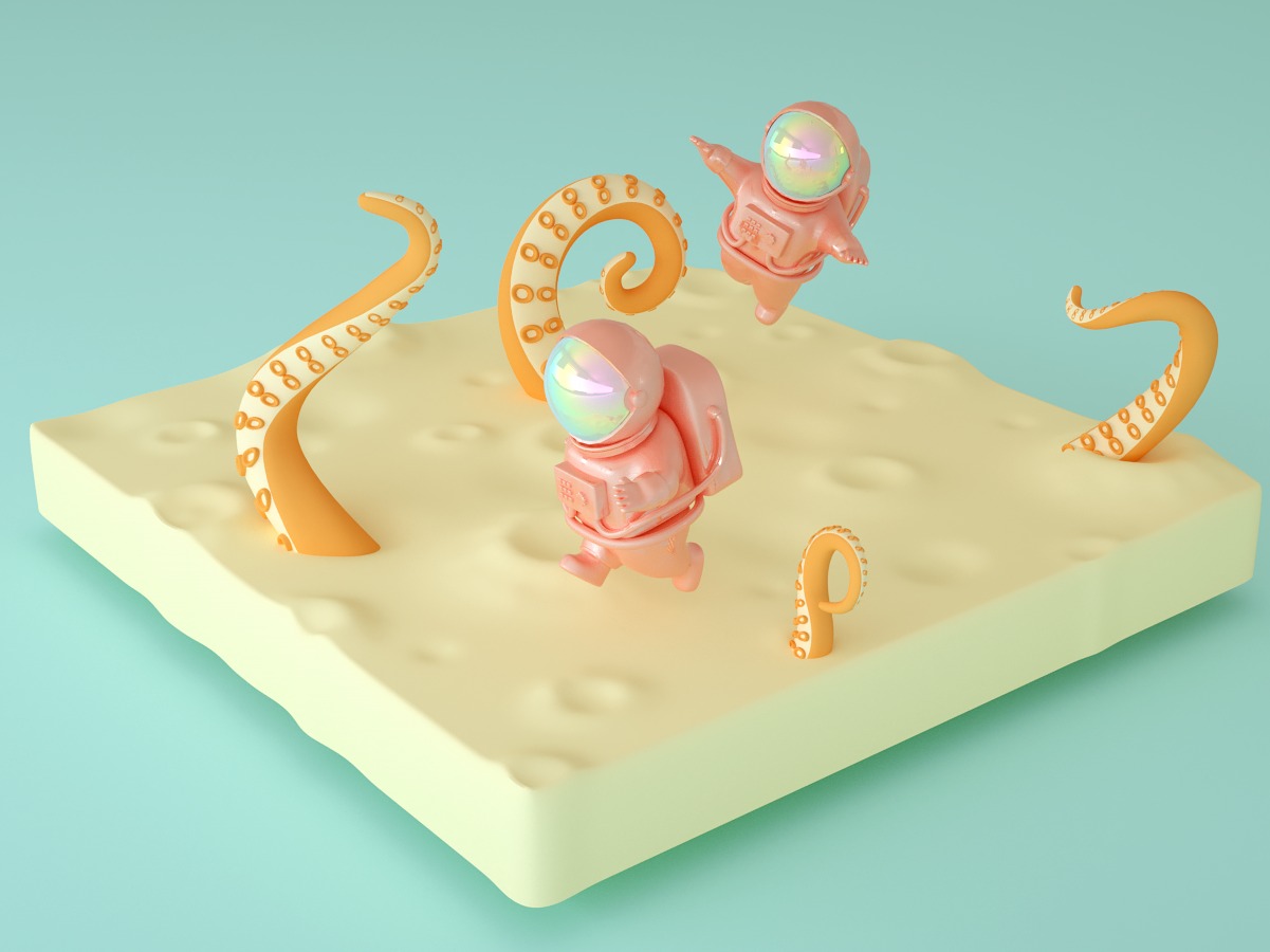 Moon monster_Mr_Xiong-站酷ZCOOL