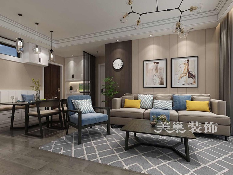 锦艺四季城 89平方 三室两厅 现代简约的装修案例_MC设计露露-站酷ZCOOL