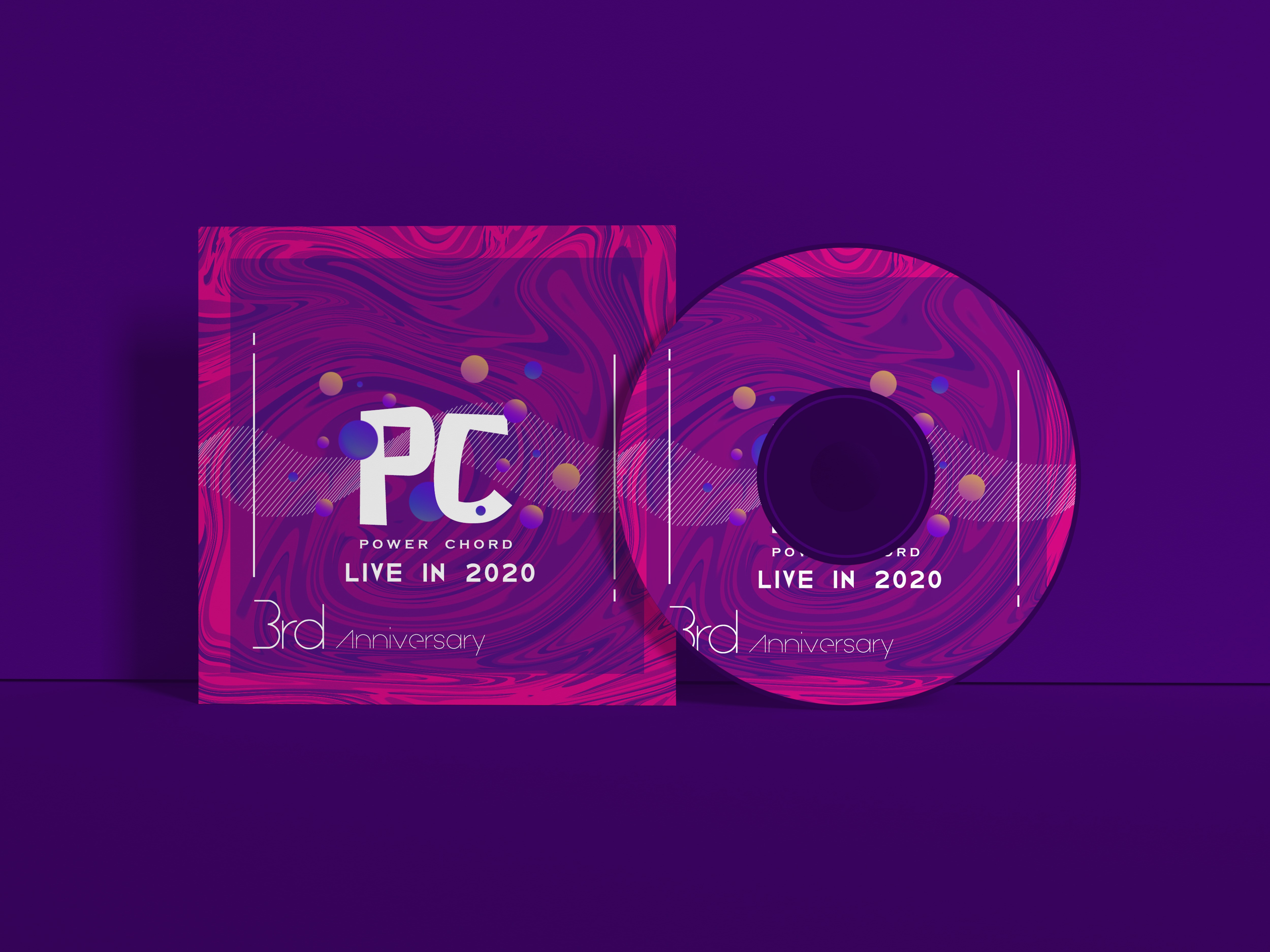 2020Power Chord乐队三周年纪念专辑封面_盐风-站酷ZCOOL