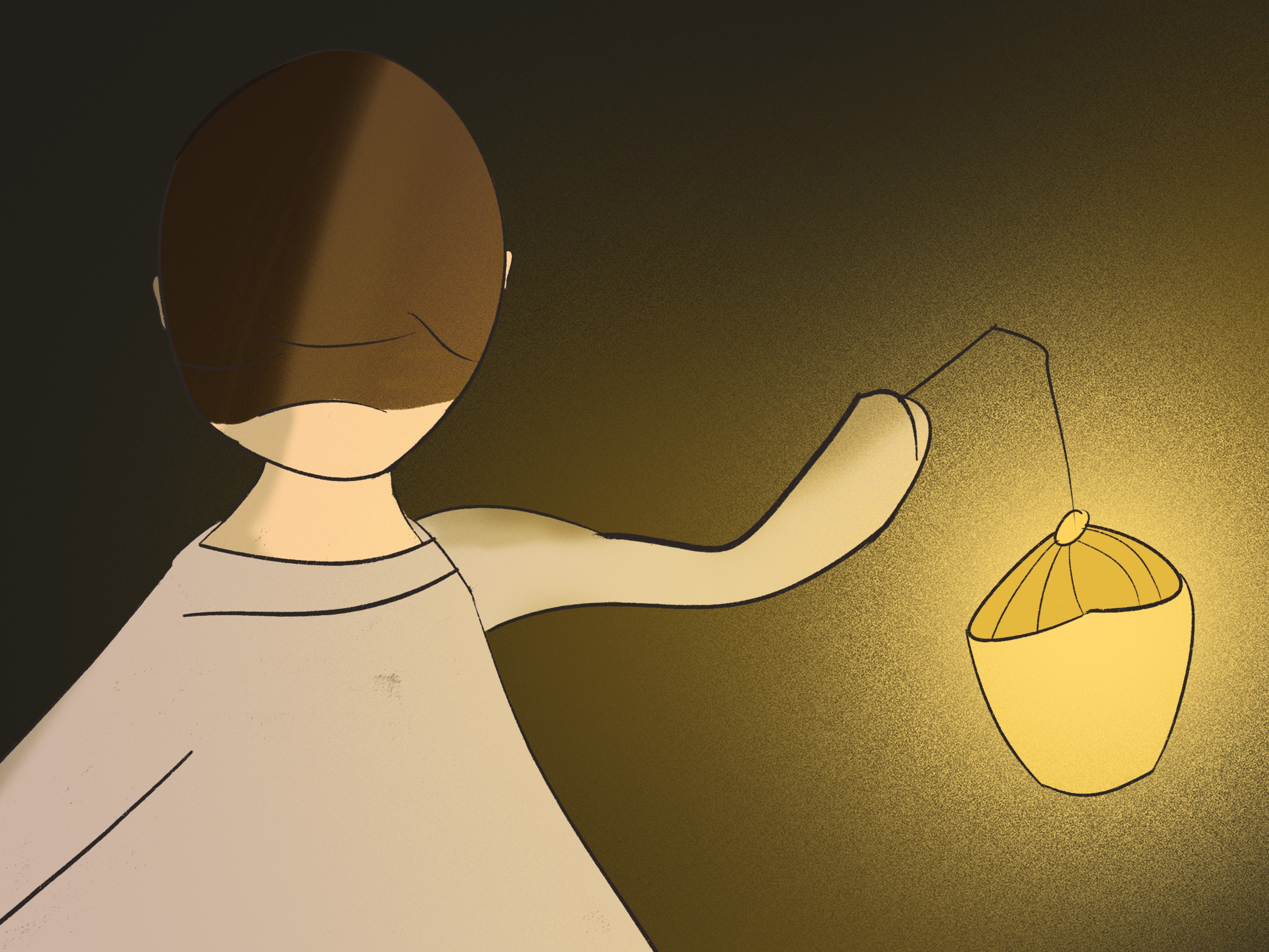 练习2020129 darkness_刚学插画的小中青-站酷ZCOOL