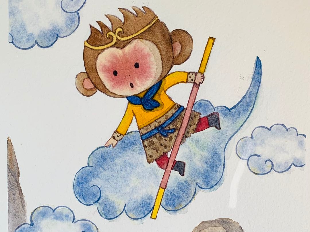 Q版西游记（水彩）_Lizzy毛毛妈-站酷ZCOOL