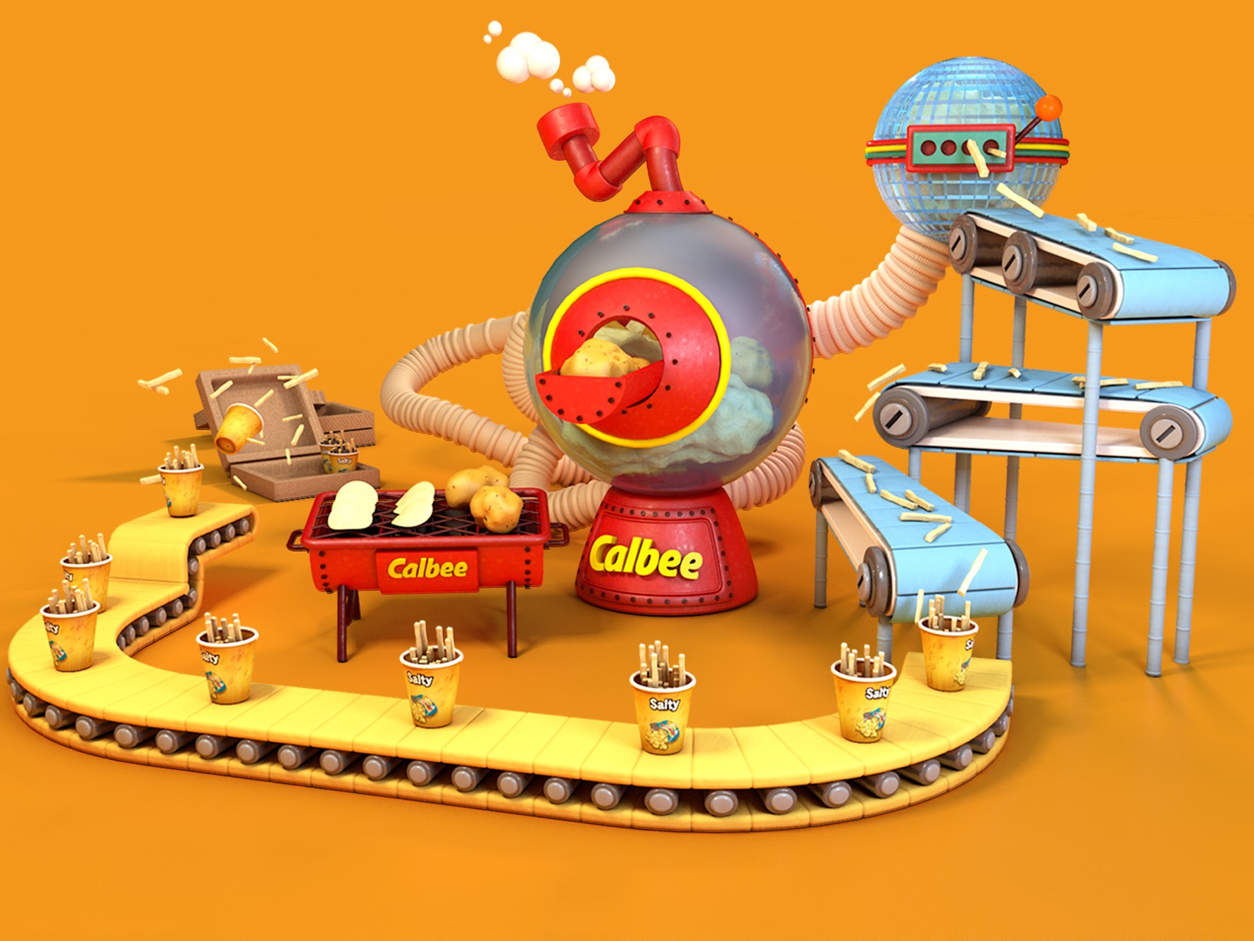 薯片薯条加工厂_HXYingg-站酷ZCOOL