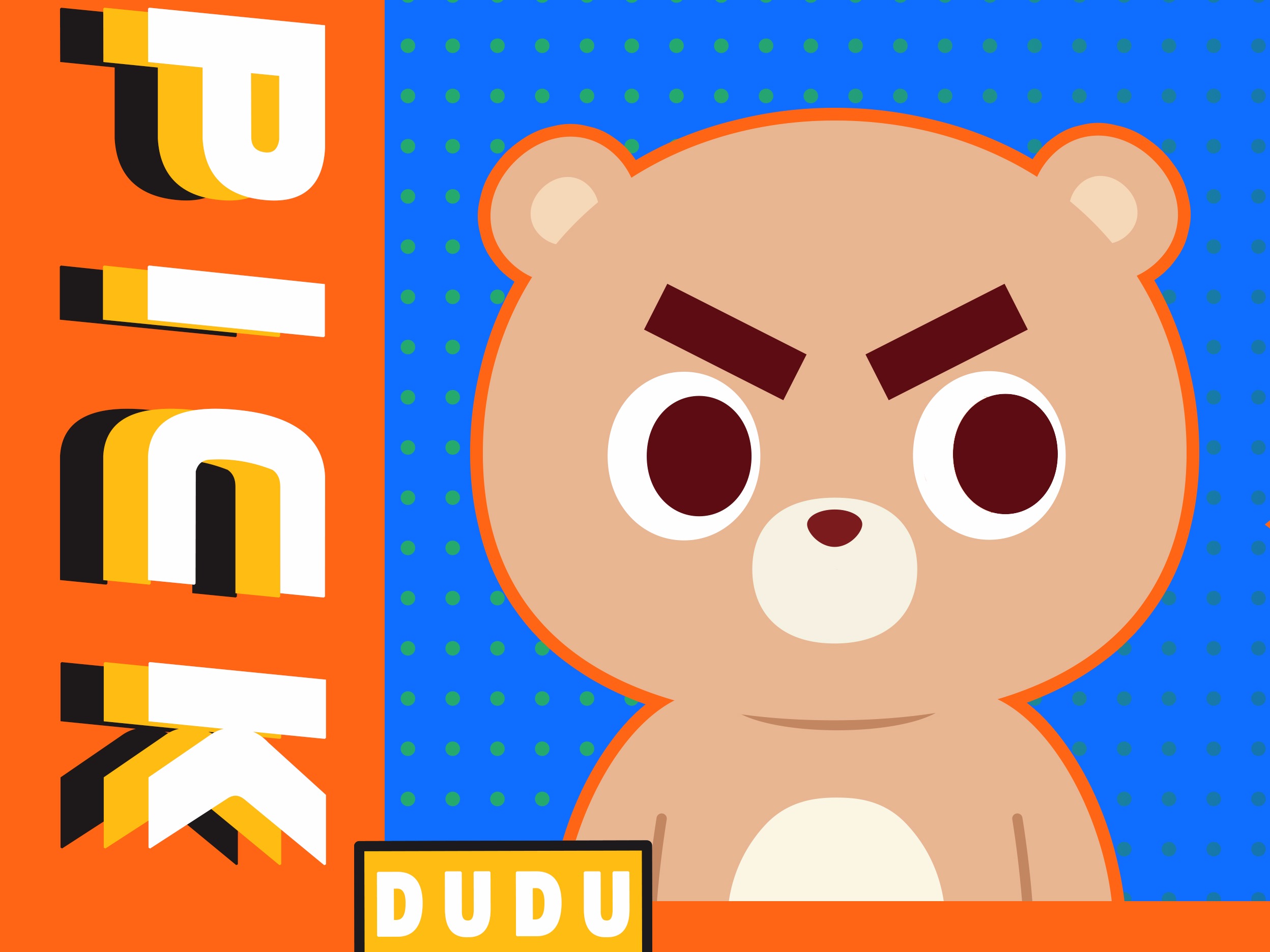 Dudu的脸怎么捏？由你来定！【2020年小度熊全新形象投票】_百度熊孩子-站酷ZCOOL