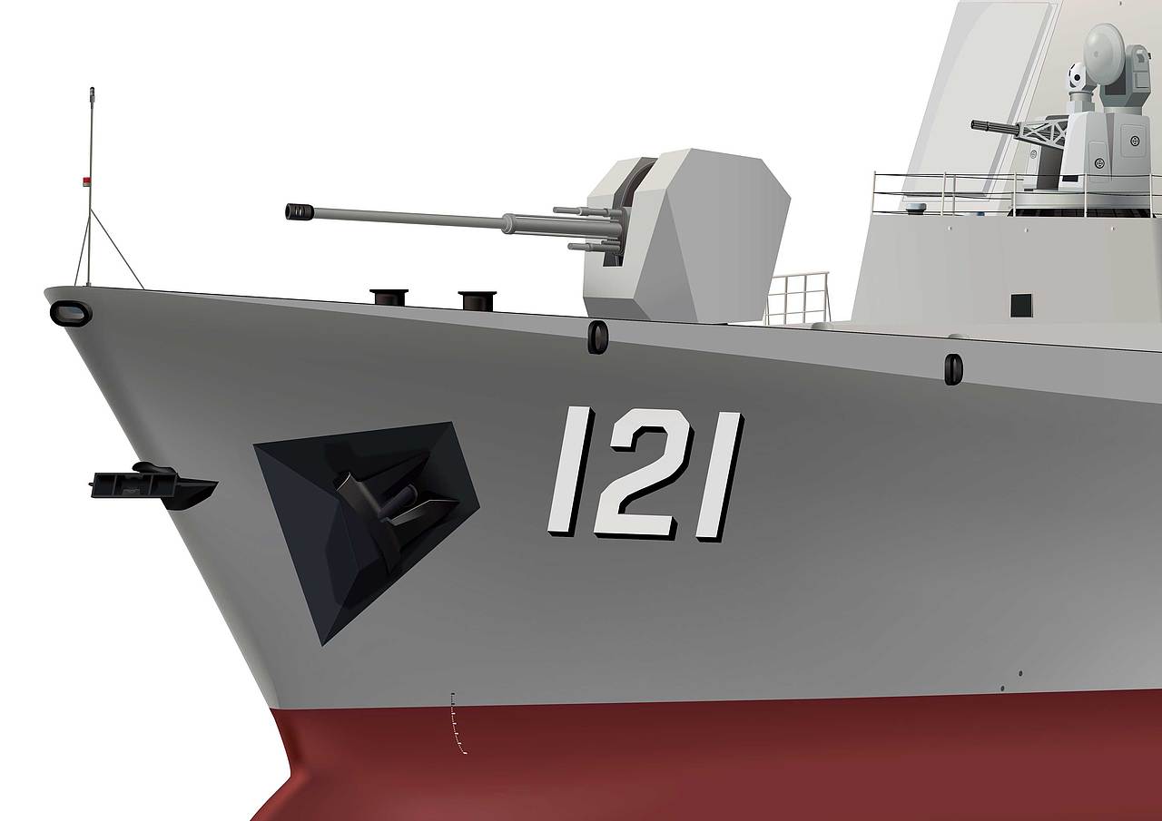 中国海军 052D型导弹驱逐舰_又一个翔子-站酷ZCOOL