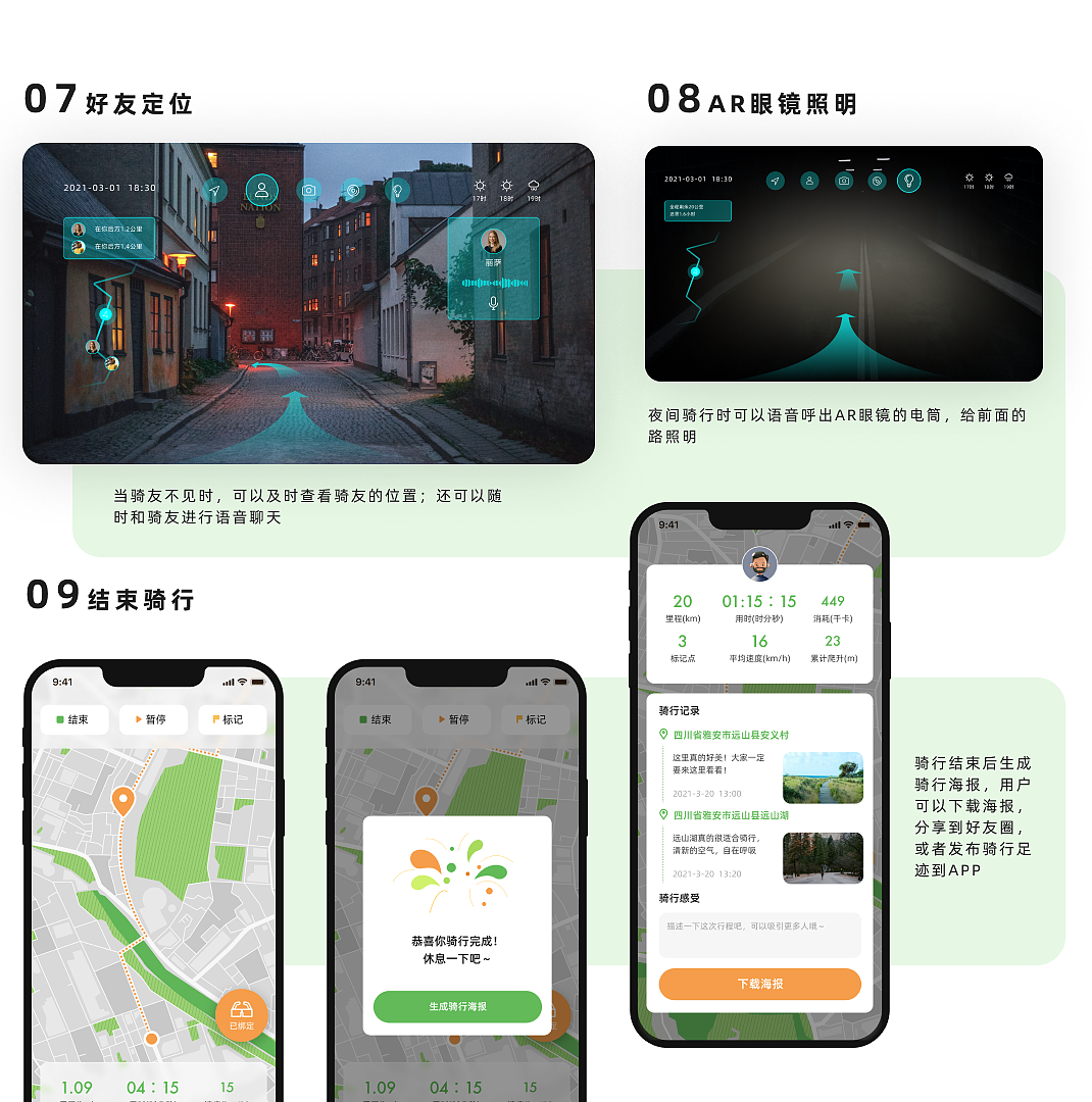 AR户外骑行交互设计_Sindyyyyy-站酷ZCOOL