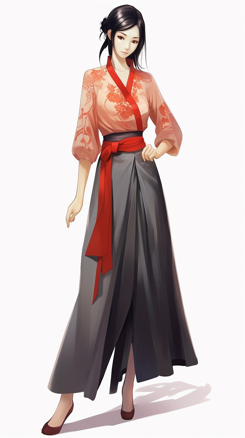 新中式汉服女装｜国风才是王道｜手绘设计汉代服装美图_EFZZ制服设计-站酷ZCOOL