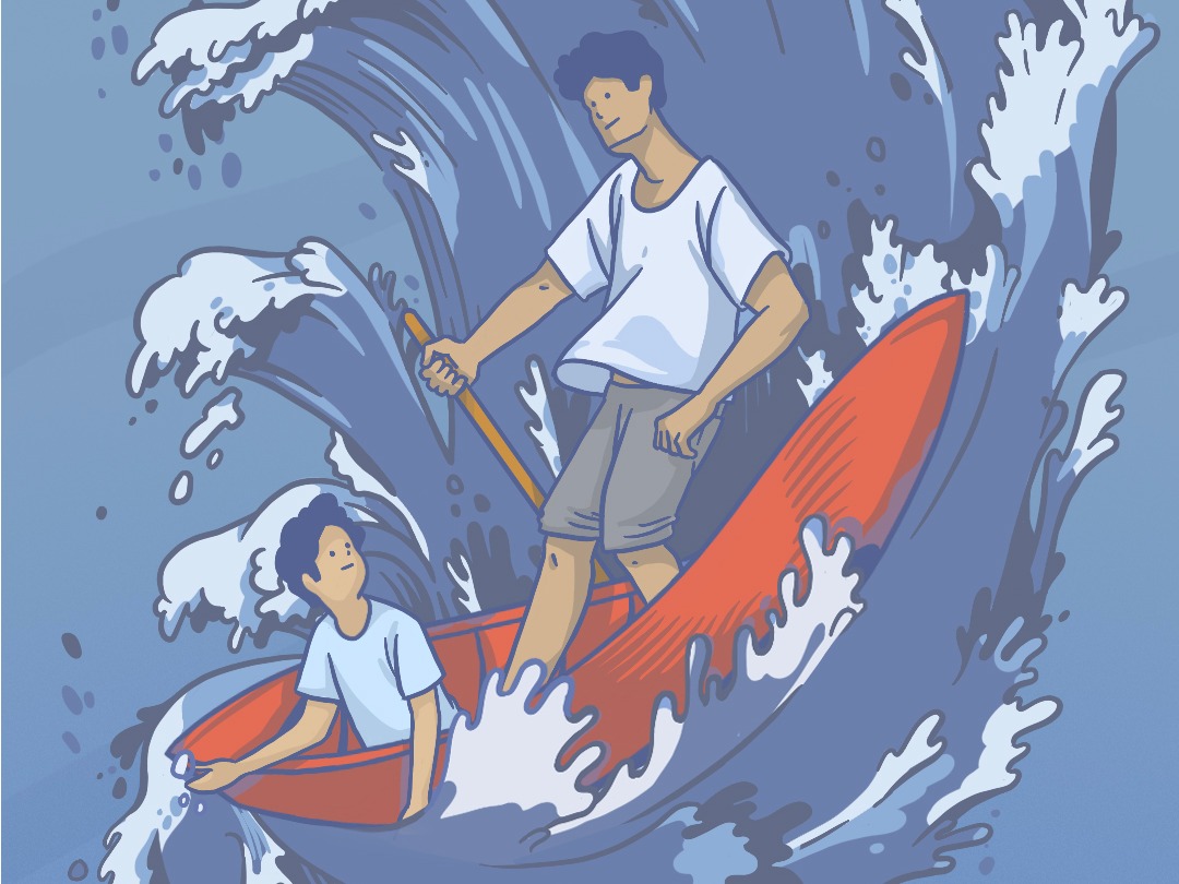 乘风破浪的爸爸_阿蓓体力有限公司-站酷ZCOOL