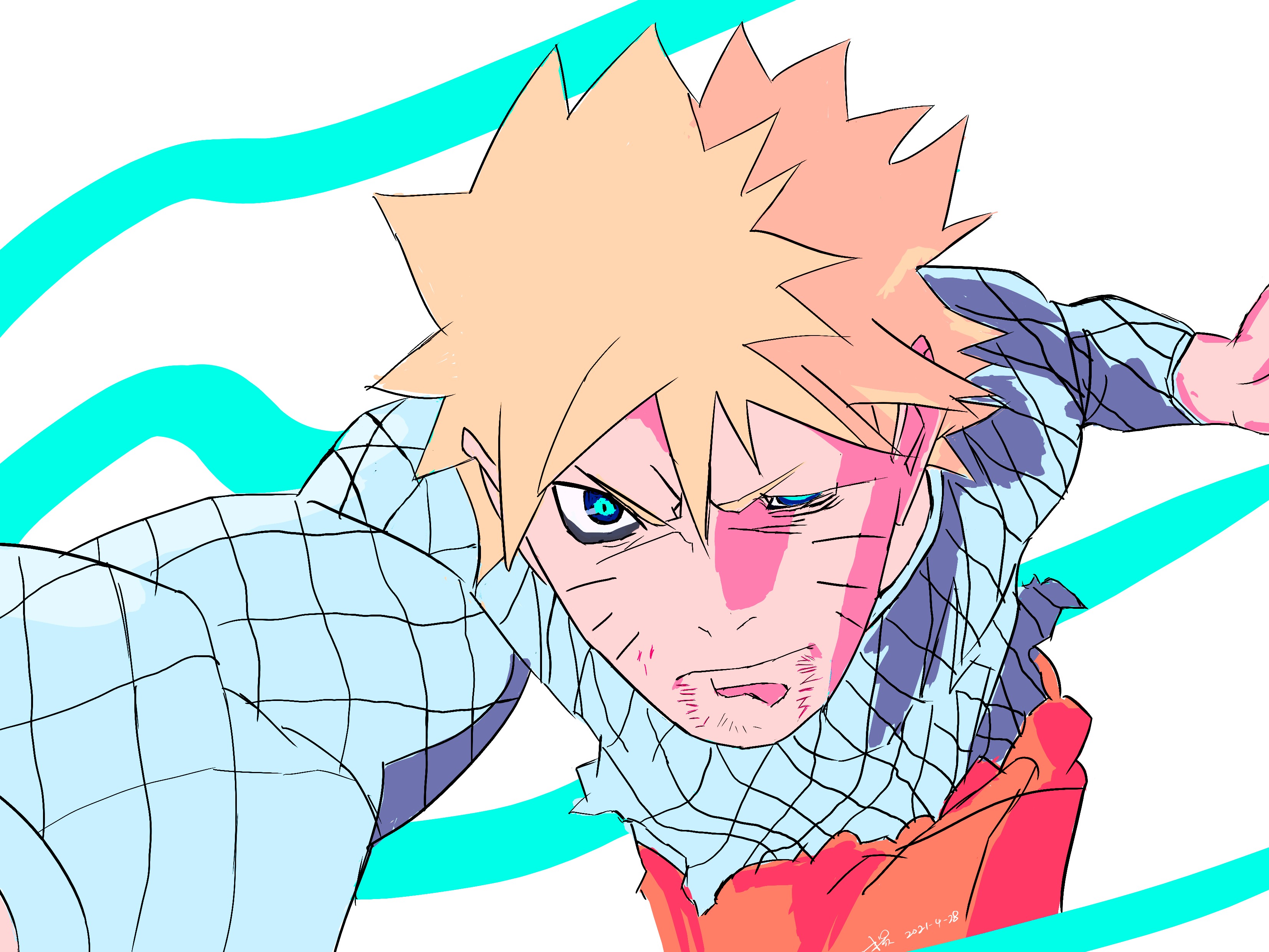 火影忍者鸣人佐助的最后之战_Marco124-站酷ZCOOL