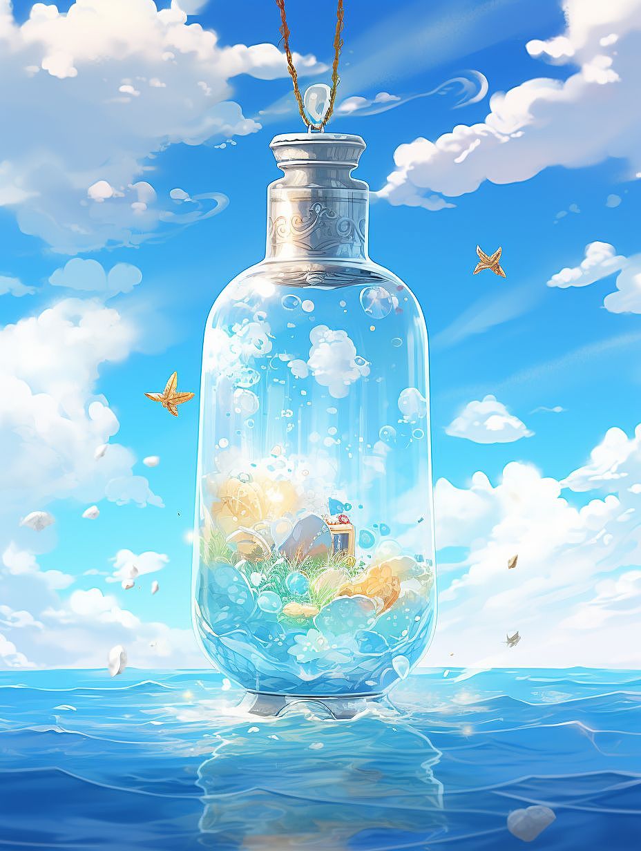 AI绘画︳梦幻漂流瓶_ALiYaW-站酷ZCOOL