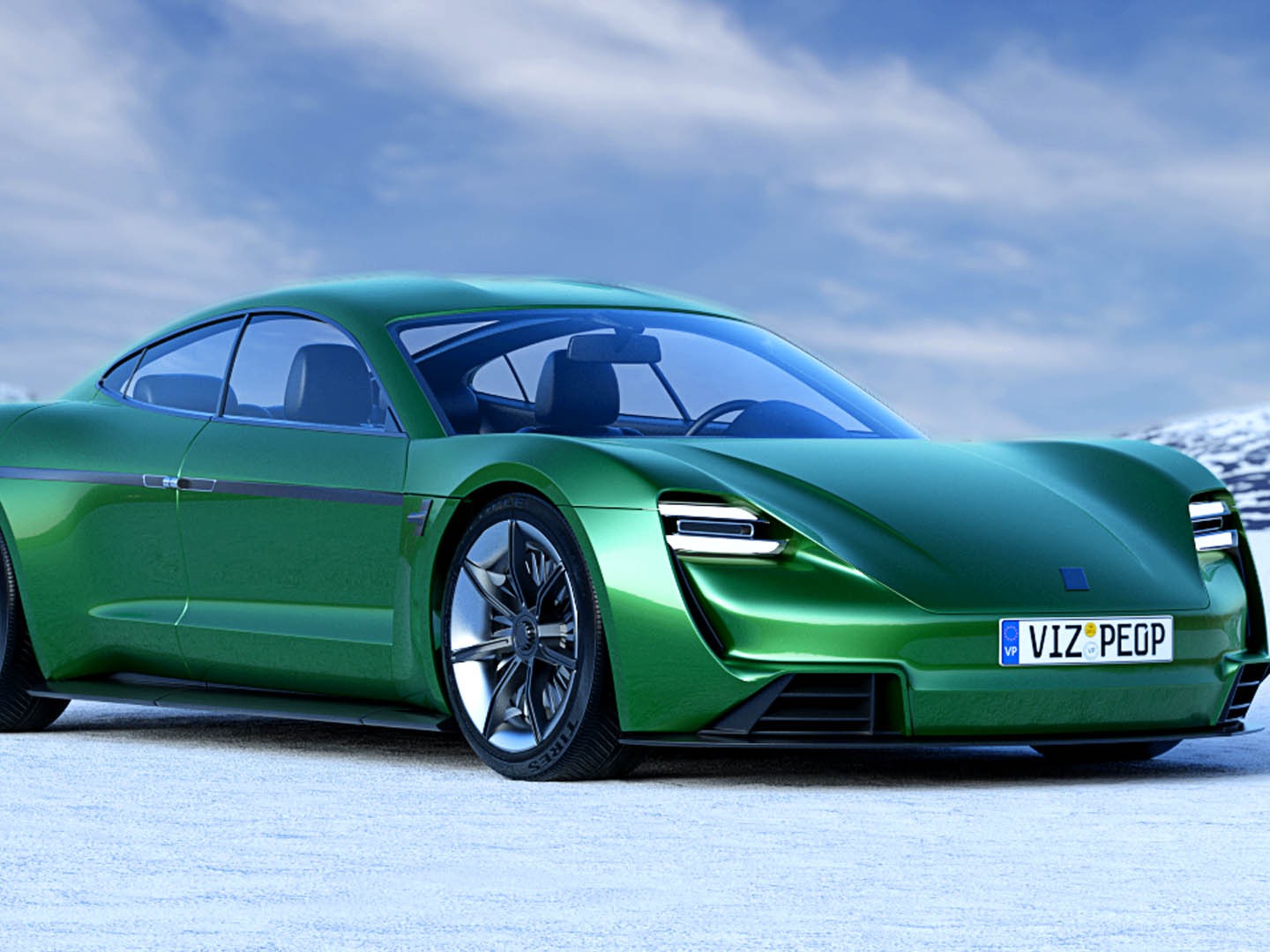 C4D汽车建模渲染 C4D教程 Rs渲染教程 C4D雪山汽车场景_鬼谷云课堂-站酷ZCOOL