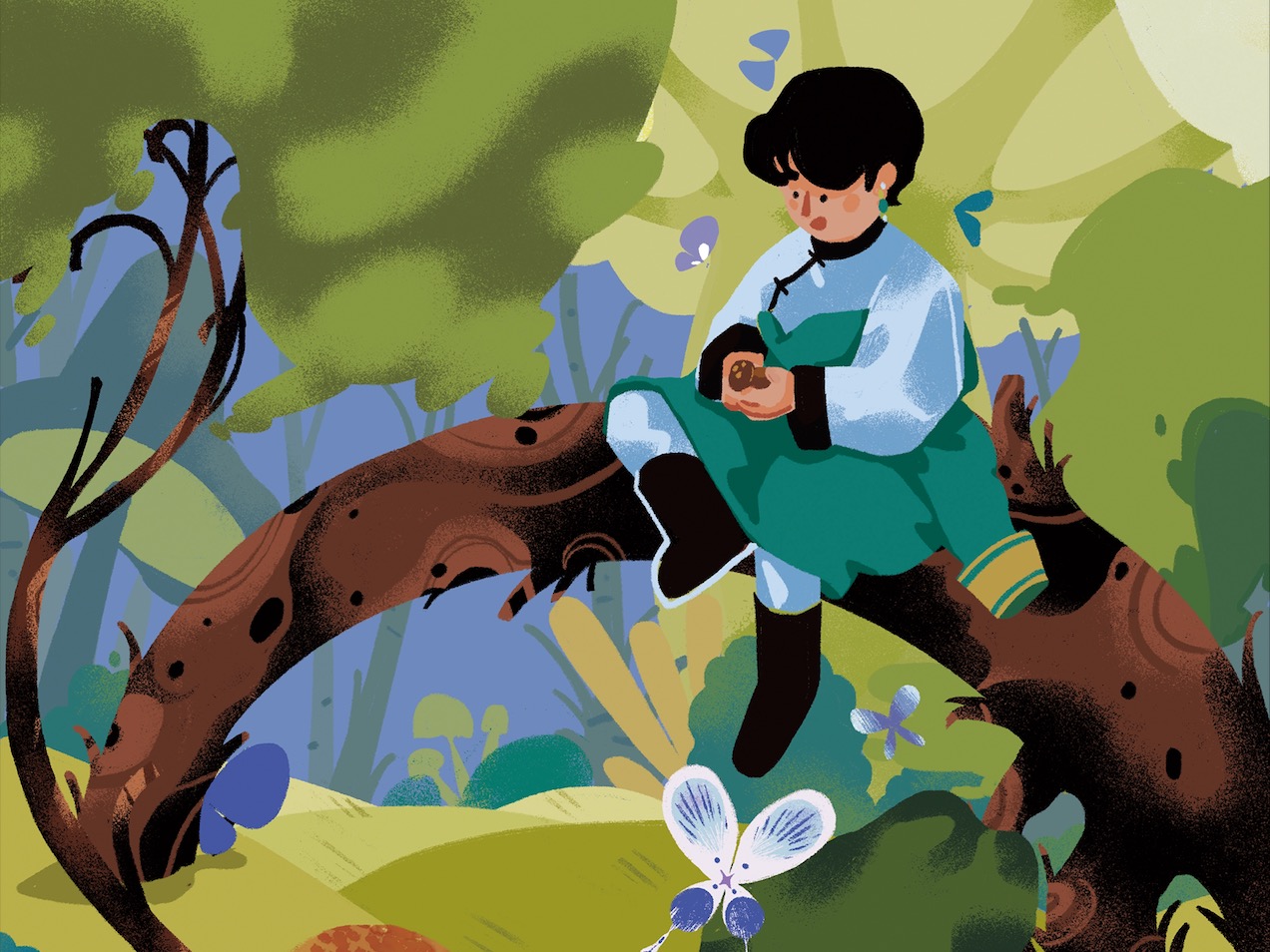 香氛卡插画 | 稀物集 _JerryLow-站酷ZCOOL