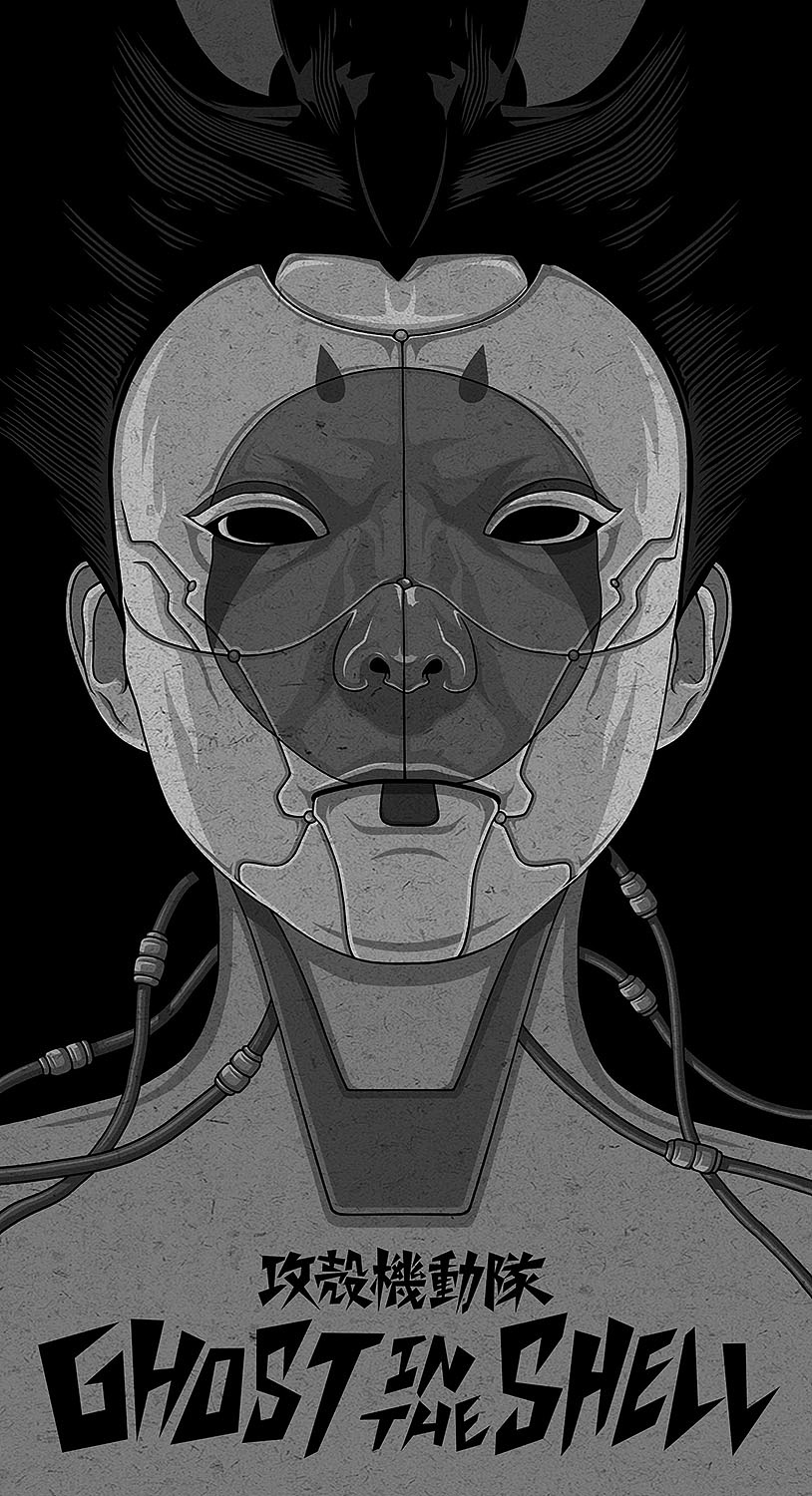 《攻壳机动队》概念海报|插画|商业插画|ACEWORKS_原创作品-站酷ZCOOL