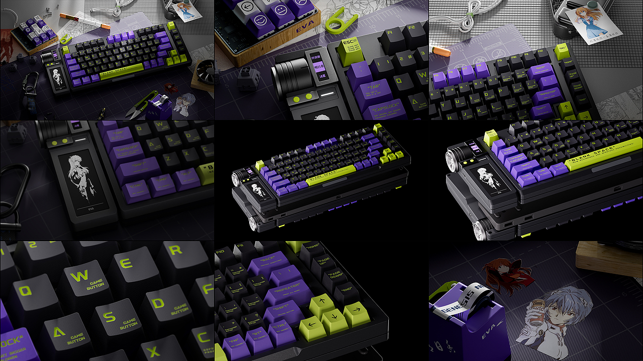 瀚文键盘 x EVA Rendering Exercise_扶摇先生-站酷ZCOOL