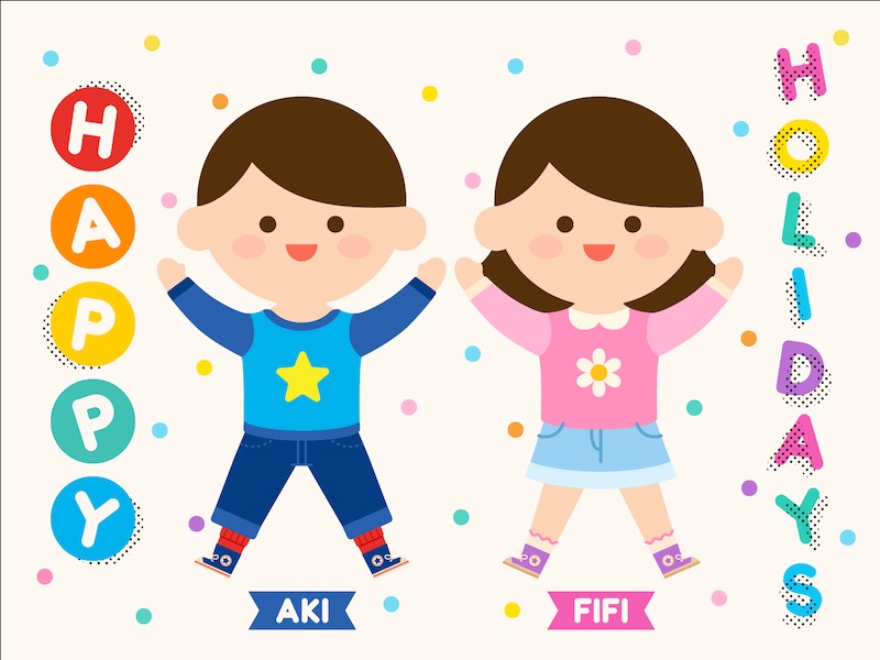 · Happy Holidays ·_Fifi_Jin-站酷ZCOOL