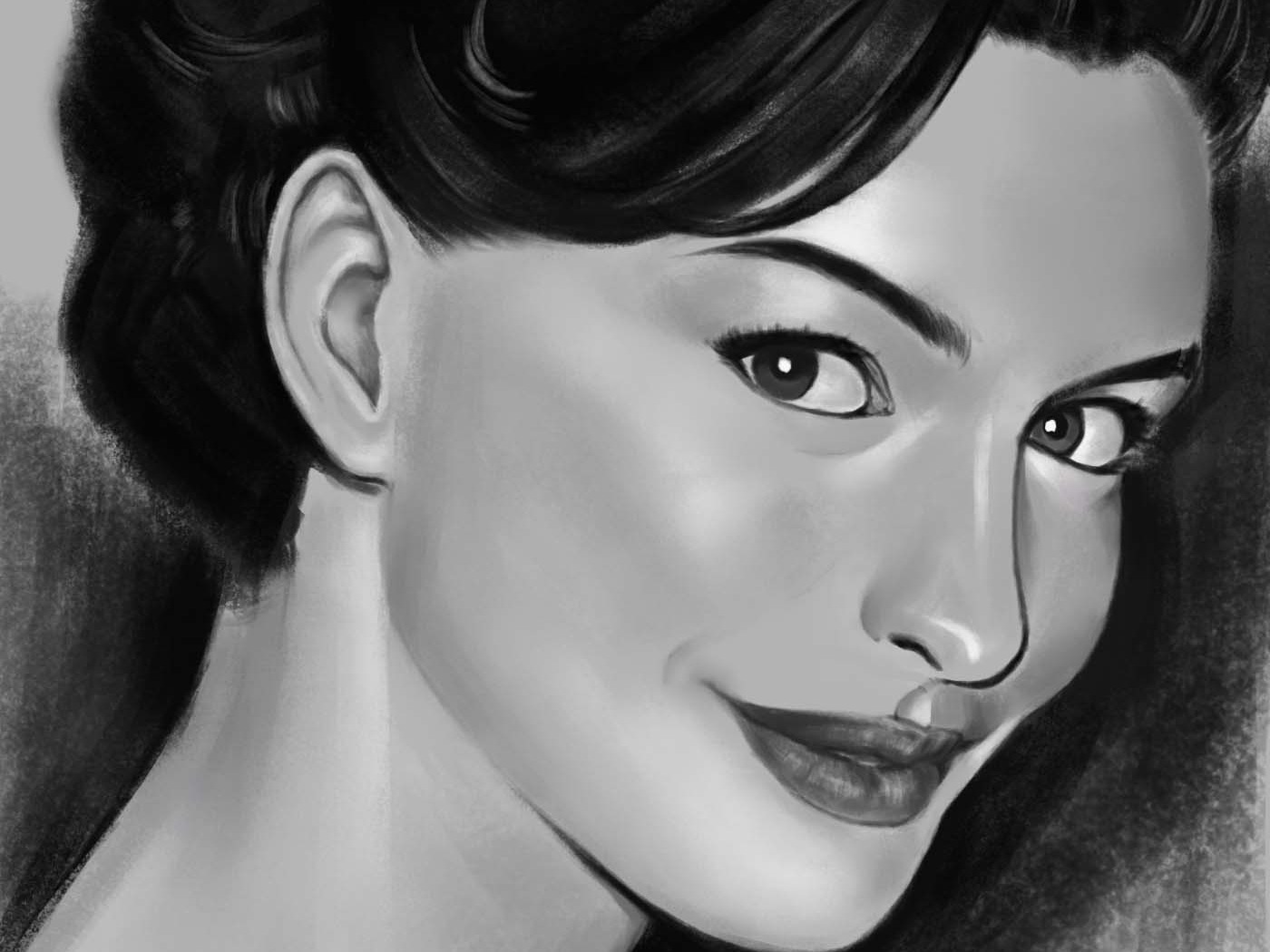 安妮·海瑟薇_solloner-站酷ZCOOL