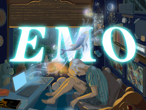 【插画】eom｜治愈｜孤独_是小轩窗啊-站酷ZCOOL