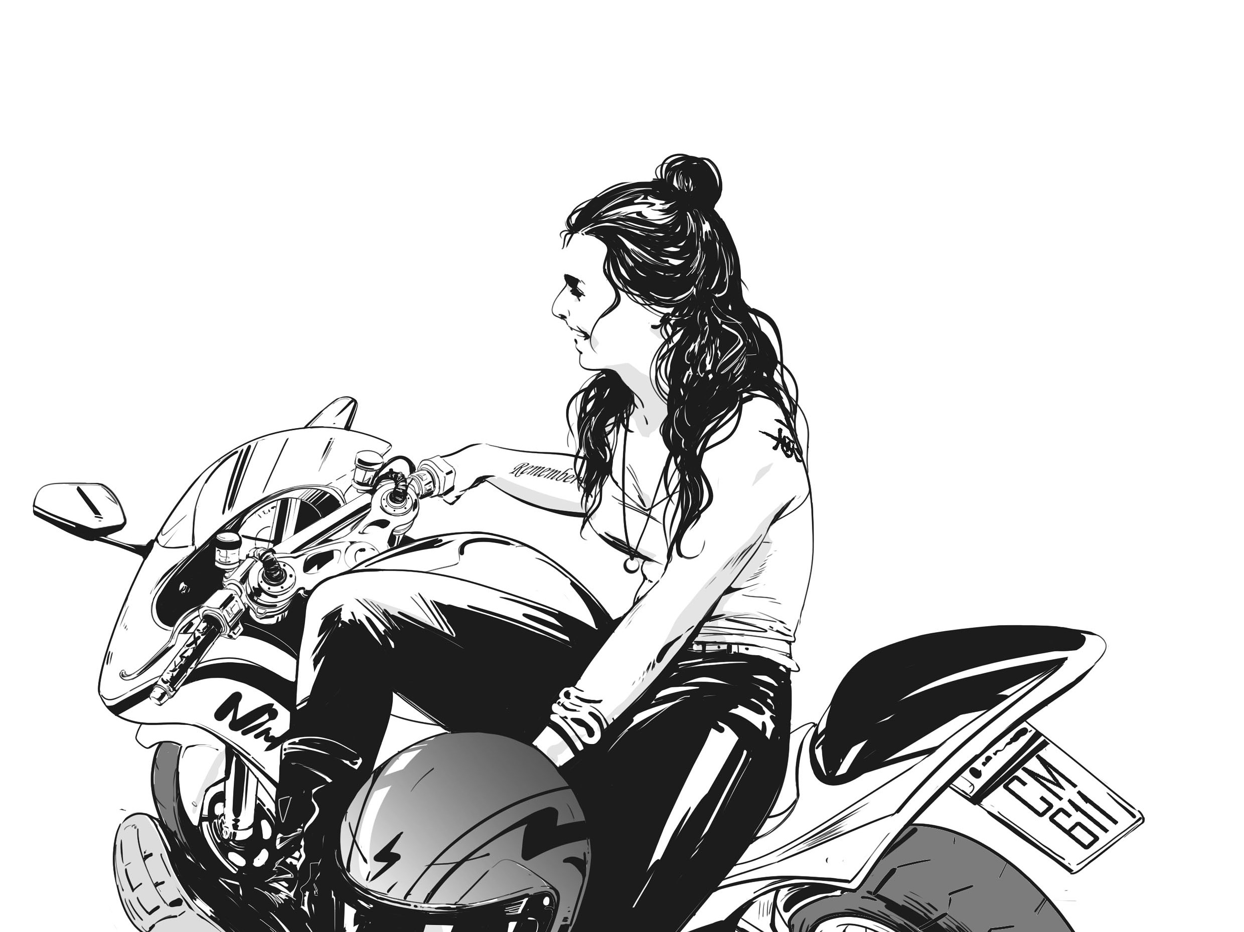 机车妞_Cim92-站酷ZCOOL