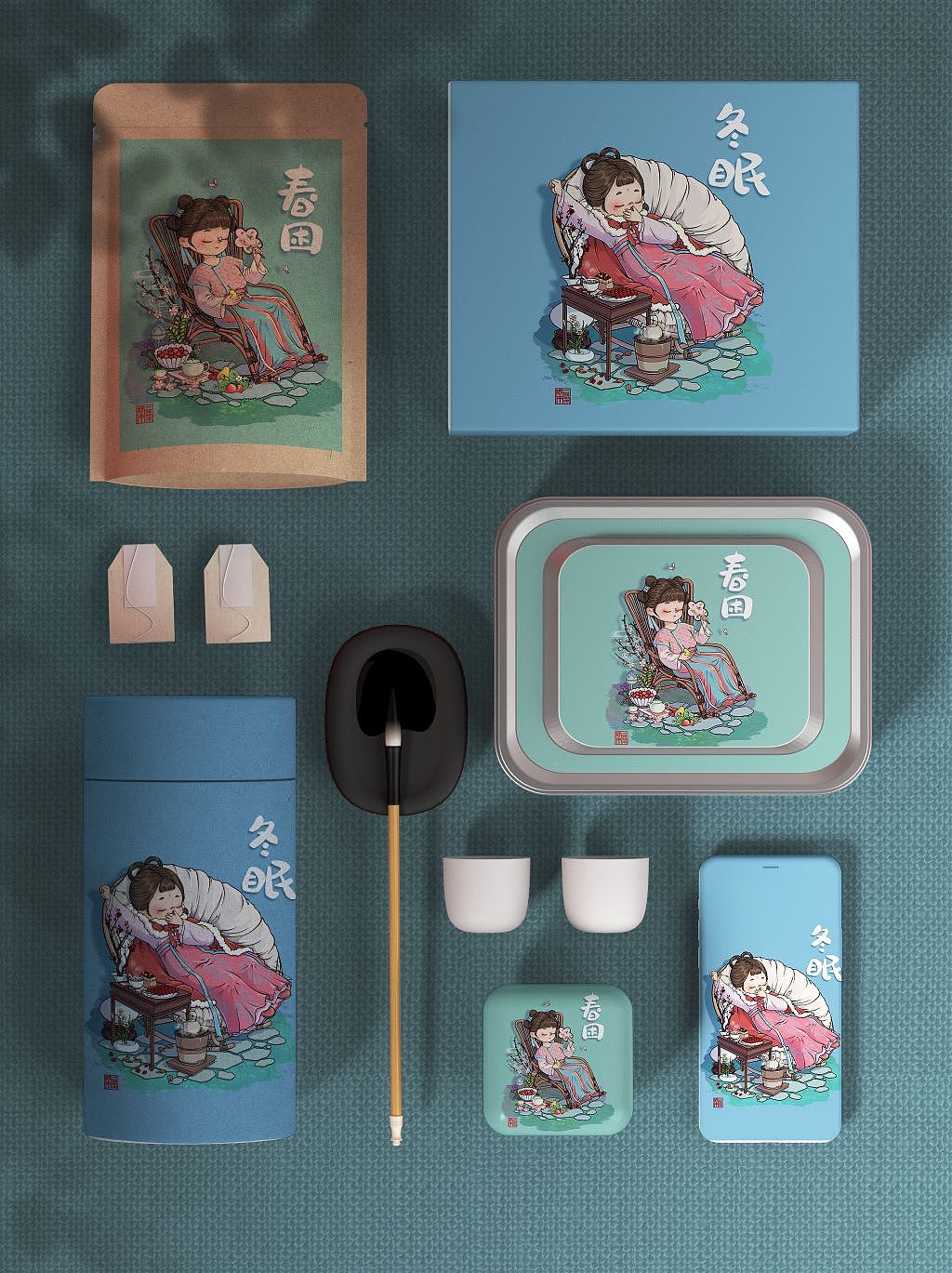 春困秋乏夏打盹，睡不醒的冬三月_一只梨梨sally-站酷ZCOOL