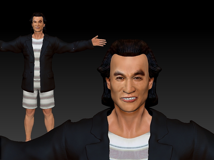 初学时候 一组人物建模 _cg3d虫-站酷ZCOOL