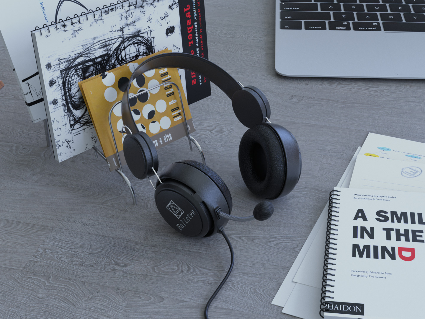 头戴耳机产品写实渲染_Enlistee-站酷ZCOOL