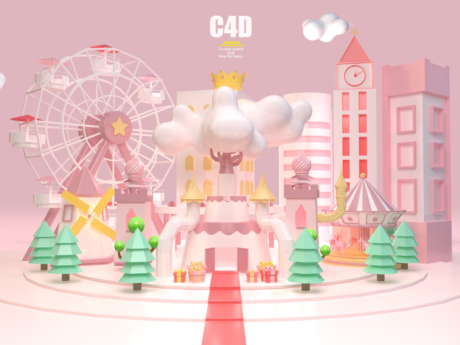 C4D 城市建模_怡小宅-站酷ZCOOL