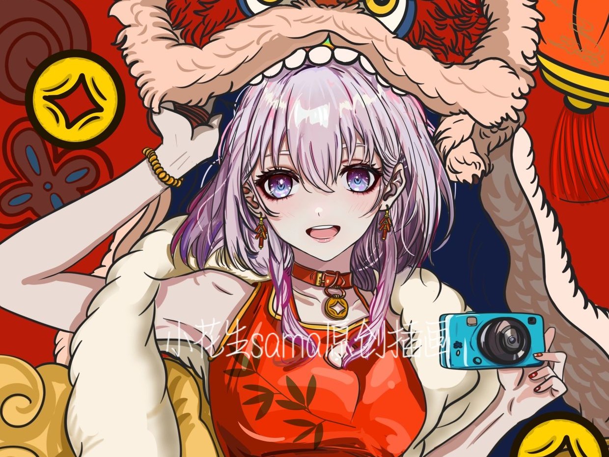 三月七同人插画——三月七新年版皮肤_小花生插画-站酷ZCOOL