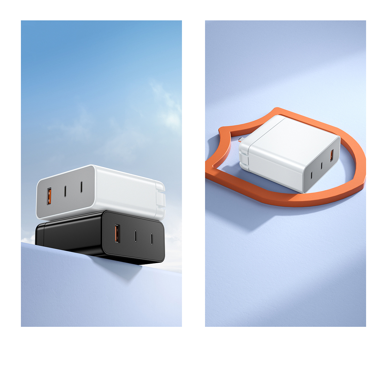 充电头/立式空调渲染_森屿_Senyu-站酷ZCOOL