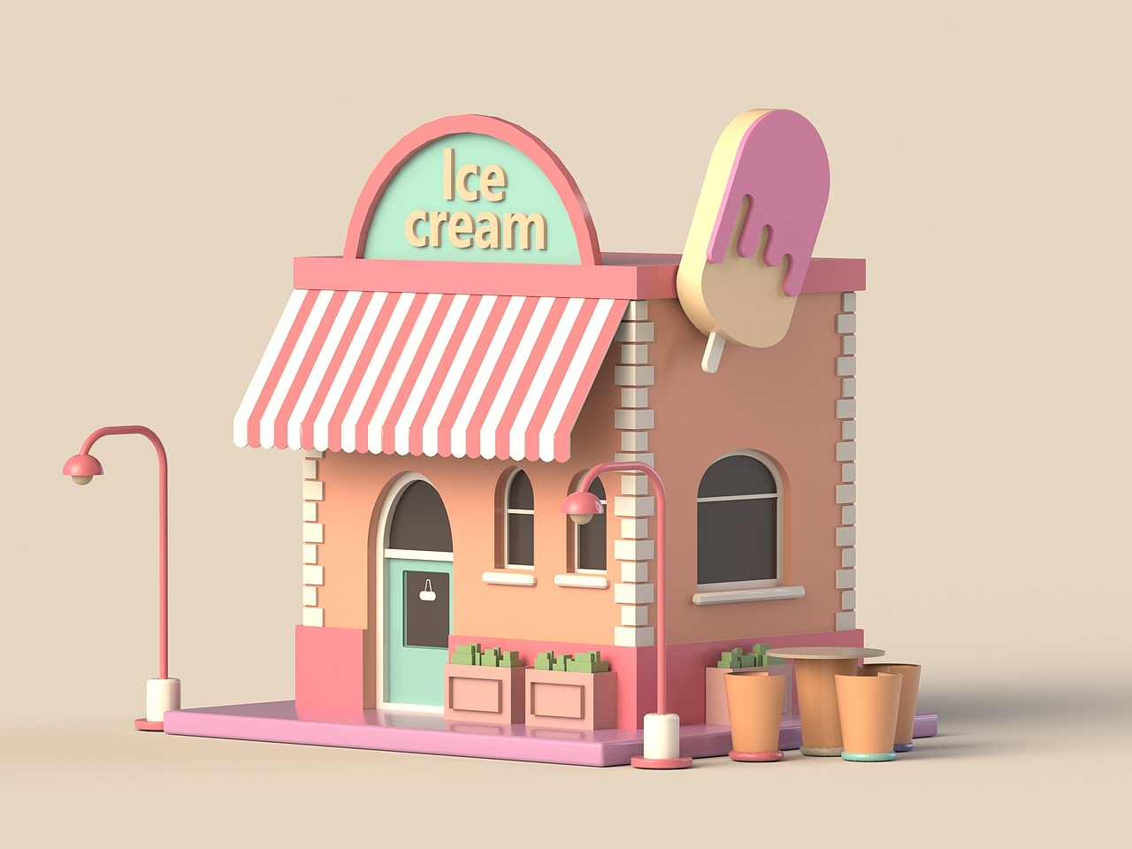 C4D作品_牛马不是马-站酷ZCOOL