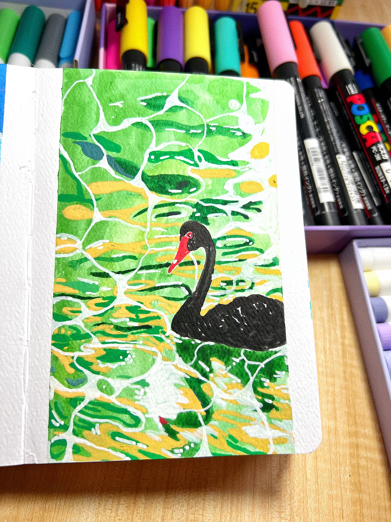 水面|丙烯马克笔day6_初七37-站酷ZCOOL