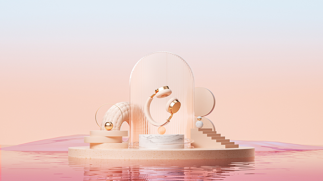 #WOW C4D场景IP练习_Libre丶-站酷ZCOOL