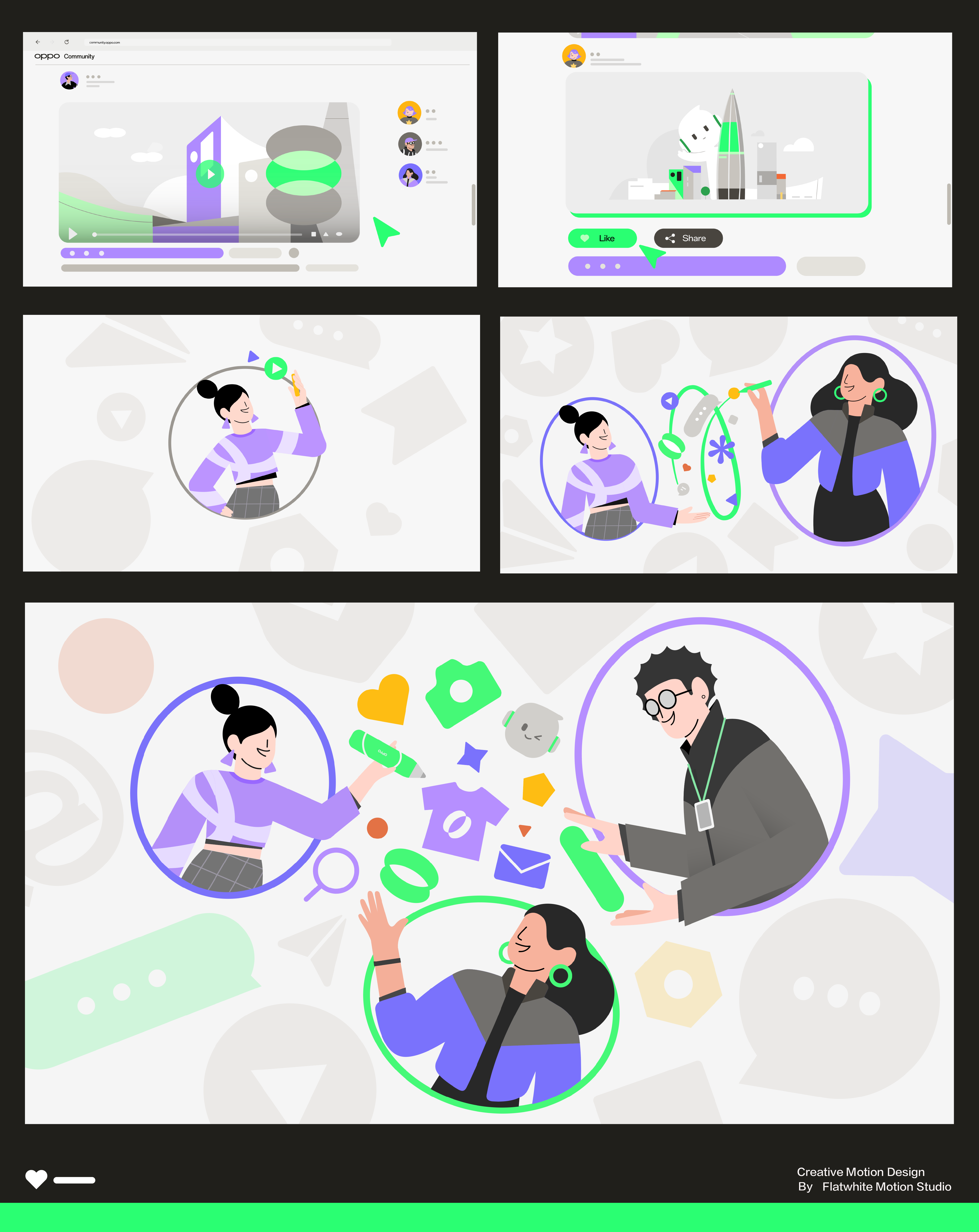 OPPO Global Community - OPPO 社区_FlatwhiteMotion-站酷ZCOOL