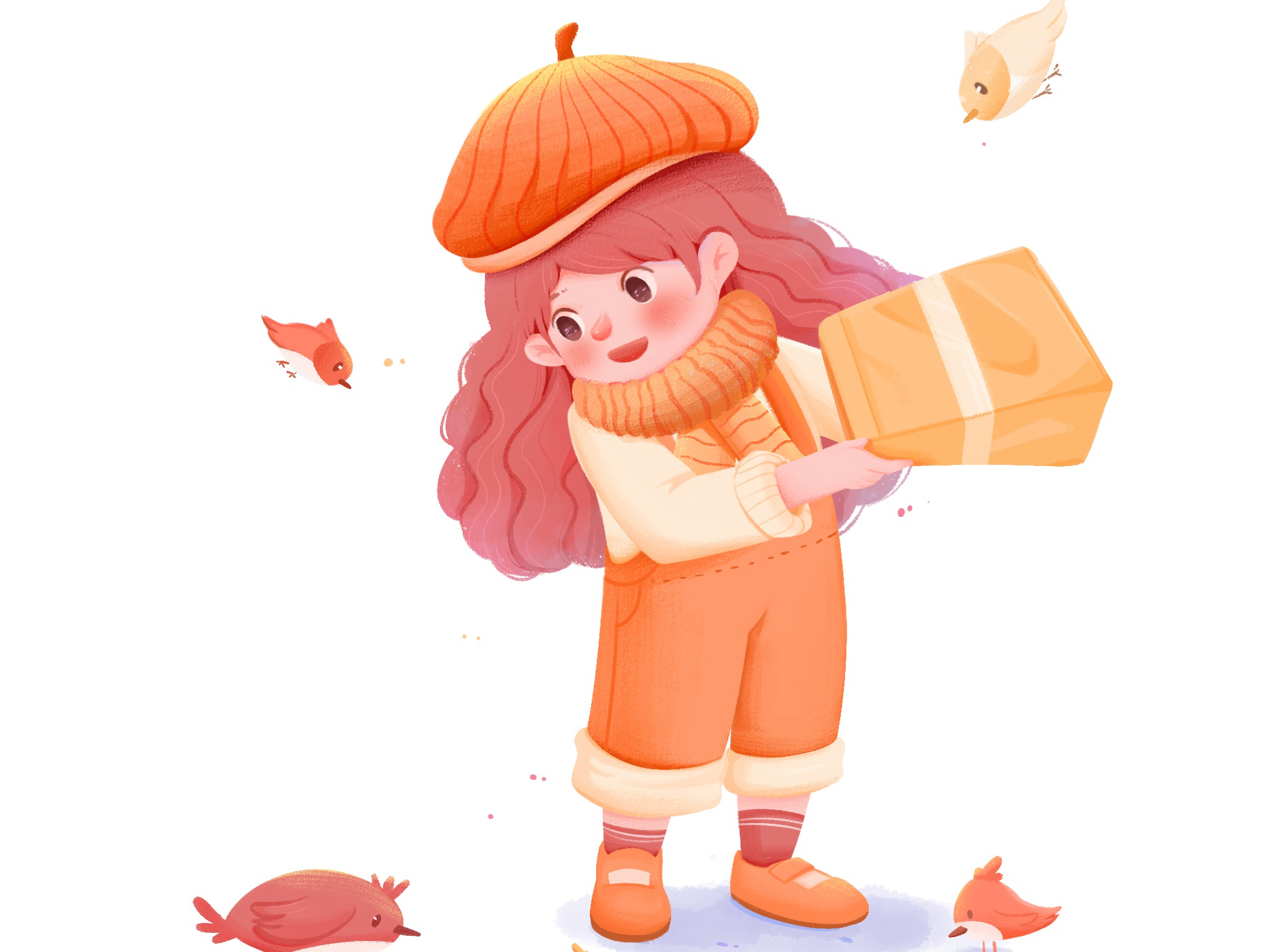 可爱儿插人物_可乐醉了猫anda-站酷ZCOOL