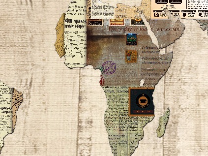 复古世界地图_liusansir-站酷ZCOOL