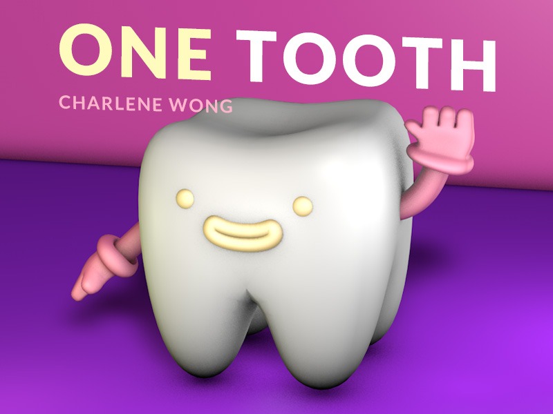 C4D：一刻牙齿 ONE TOOTH_西子Charlene-站酷ZCOOL