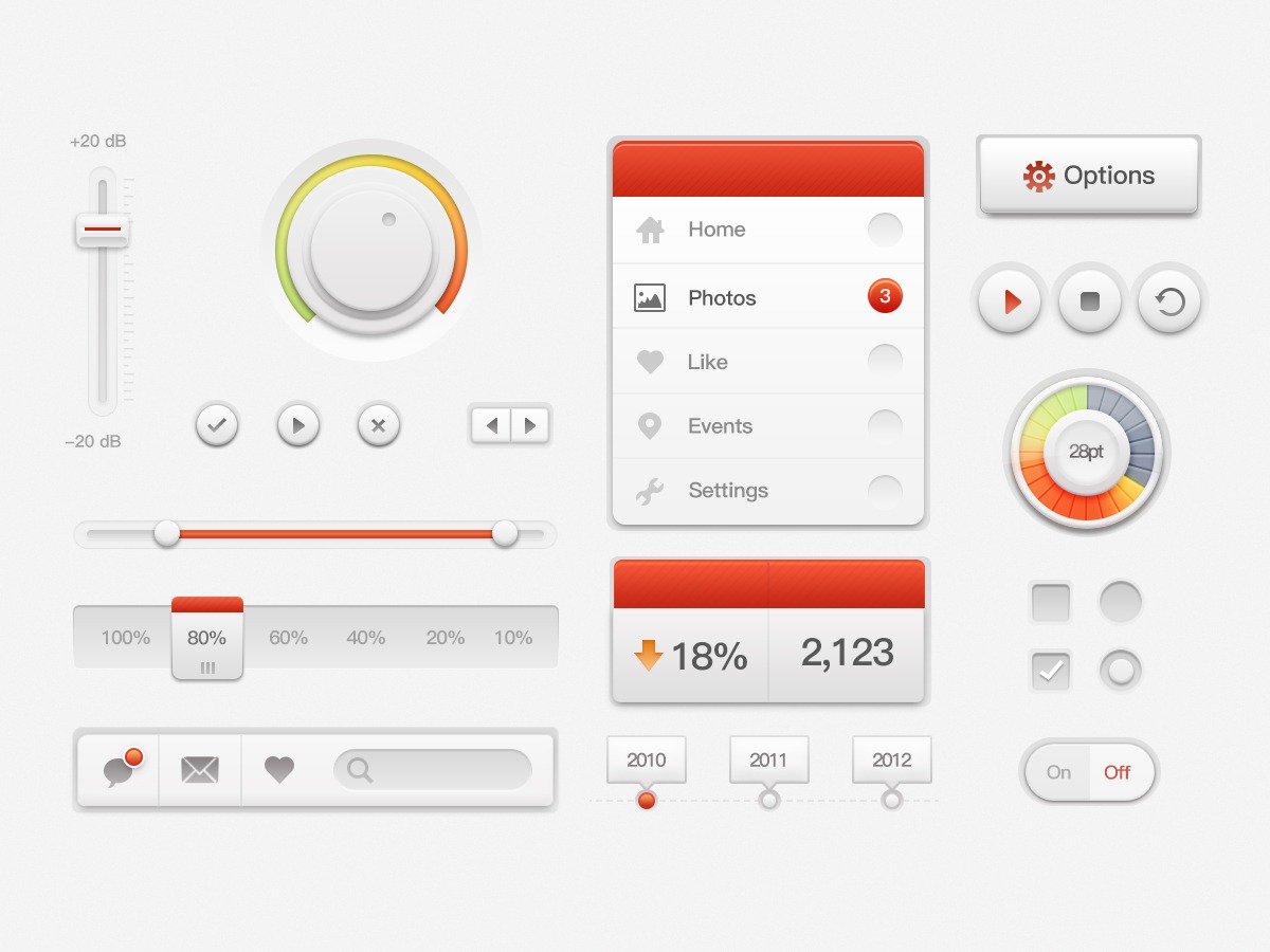 White UI KIT临摹_Q谭小丸子-站酷ZCOOL