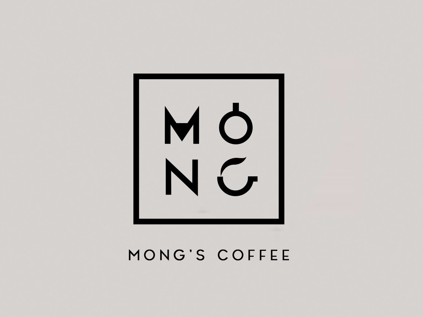 Mong' Coffee 咖啡厅logo_五天晴-站酷ZCOOL