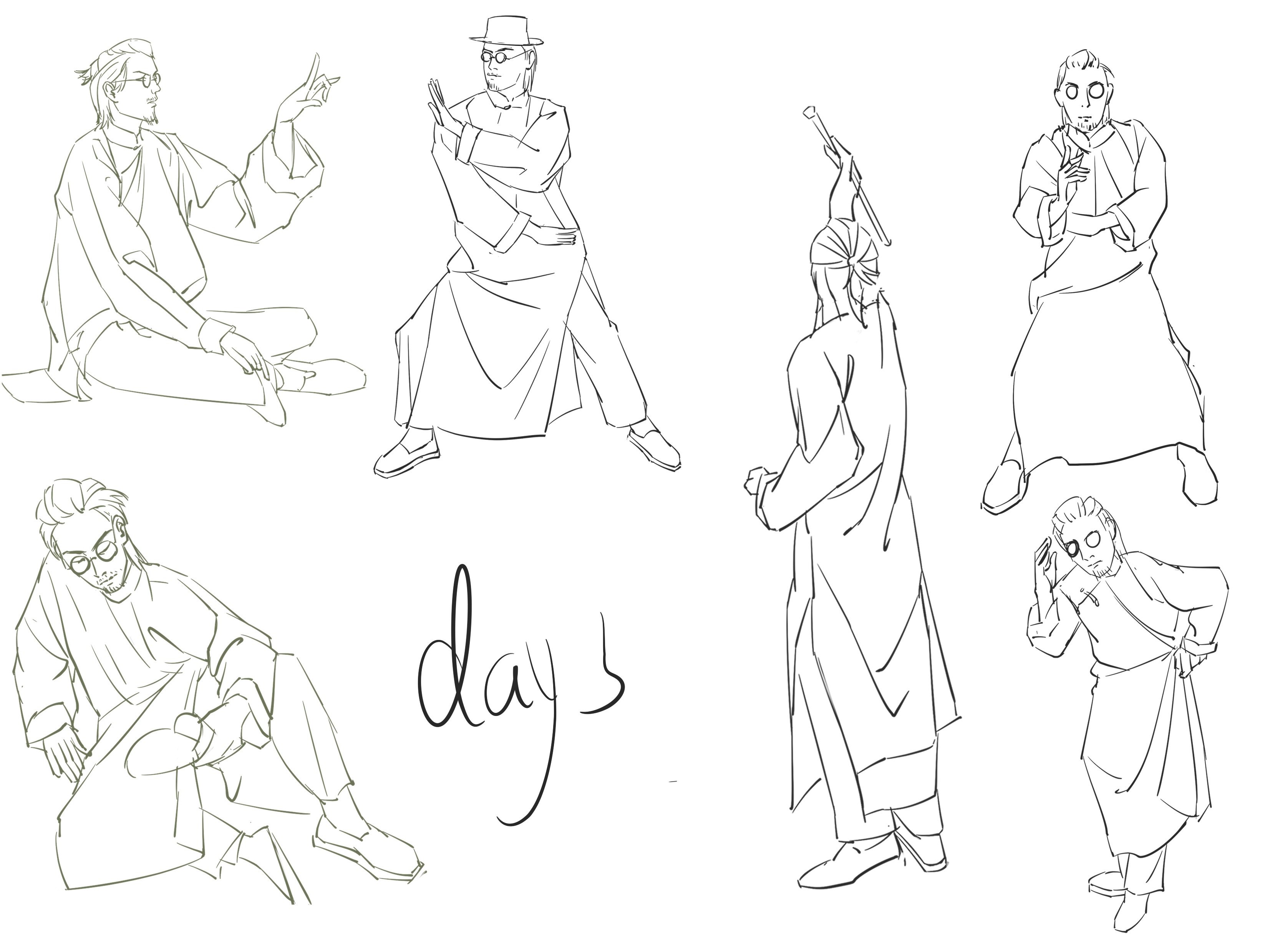 #速写60天挑战赛# day3 @速写班长 _长观-站酷ZCOOL