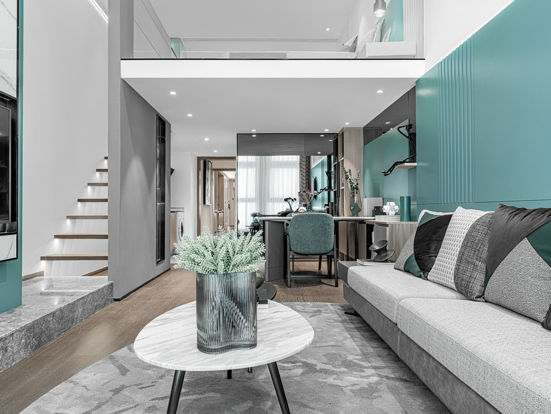 48㎡清新LOFT，全能百变、时尚个性！_原来是小洁呀-站酷ZCOOL