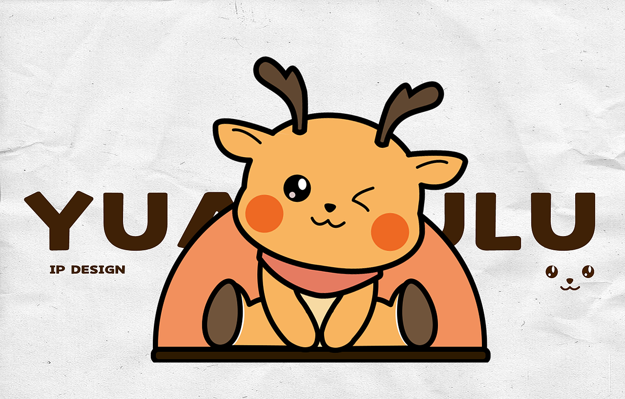 KK原创IP形象 | 圆璐鹿 ROUND DEER_朱煜铭-站酷ZCOOL