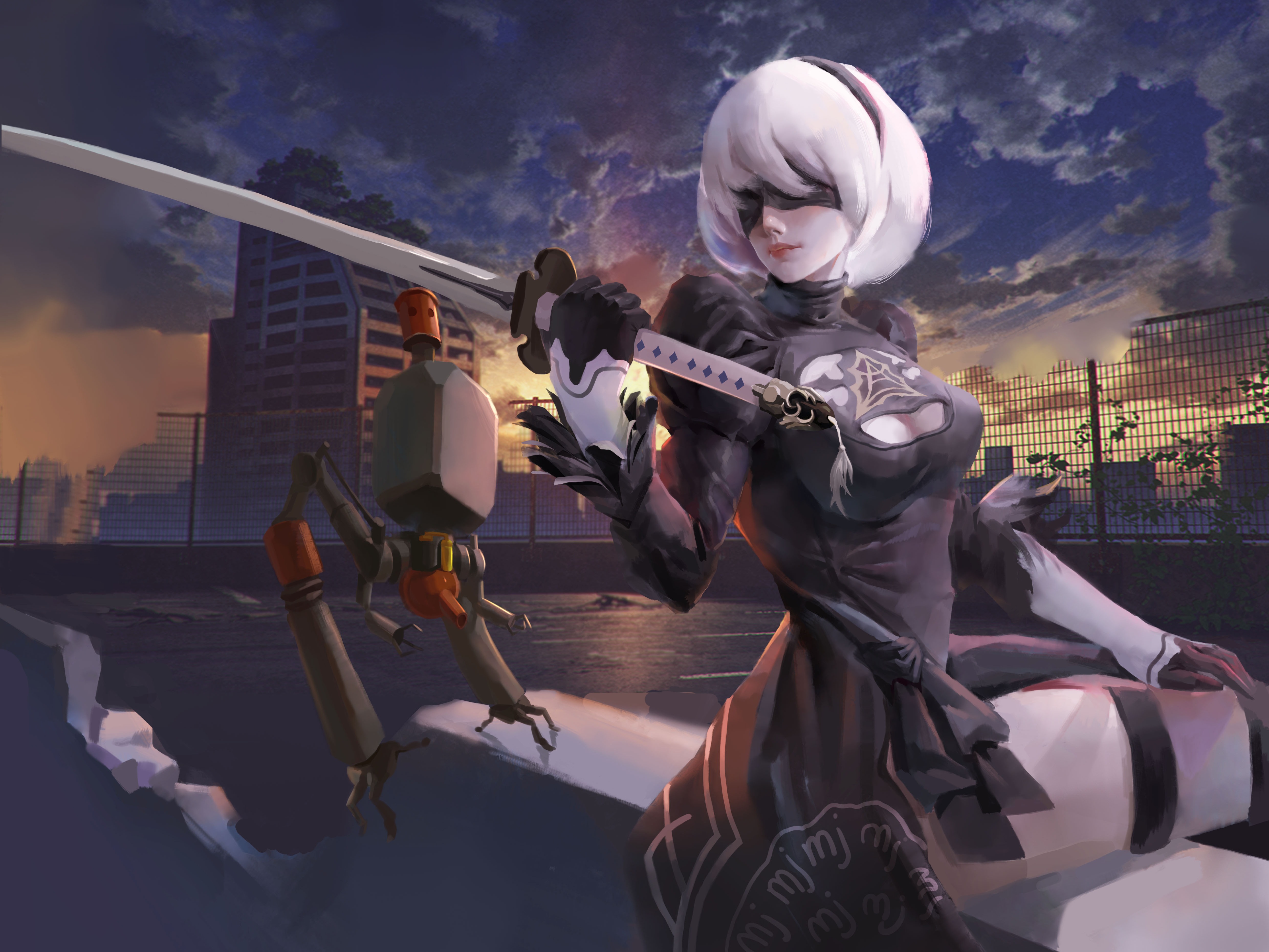 尼尔机械纪元-2b小姐姐同人_达芬杰Mj-站酷ZCOOL