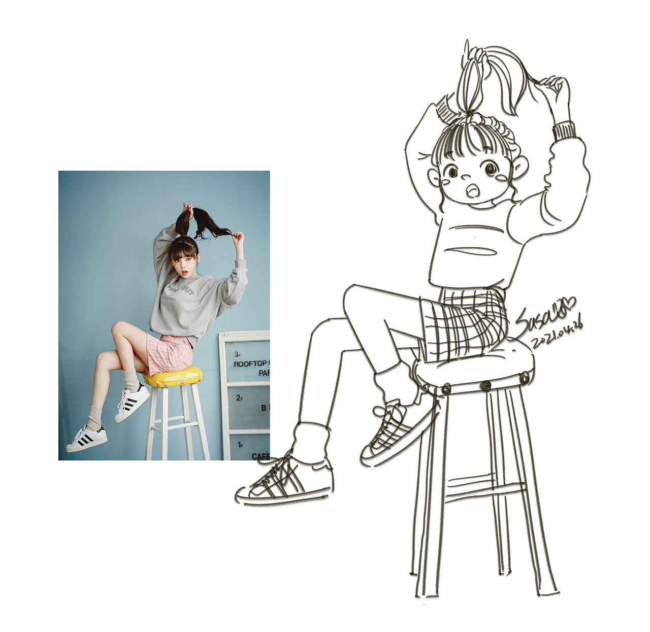 一些线稿练习_Sasa丸子-站酷ZCOOL