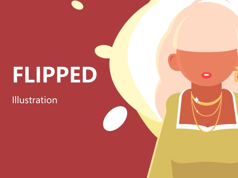 Flipped 插画设计_柑橘君-站酷ZCOOL
