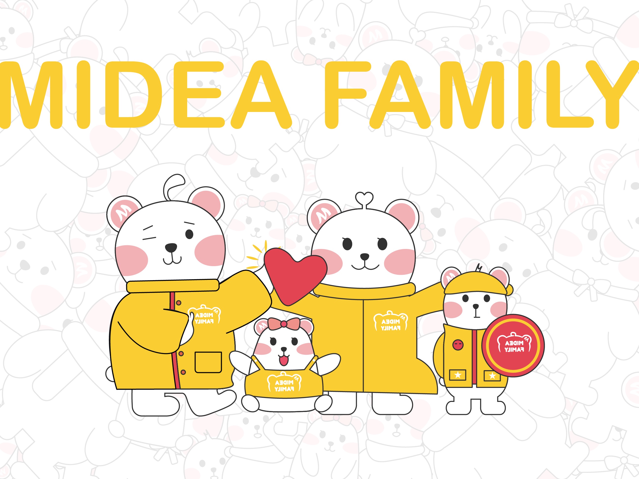 Midea Family Q版形象_小明__-站酷ZCOOL