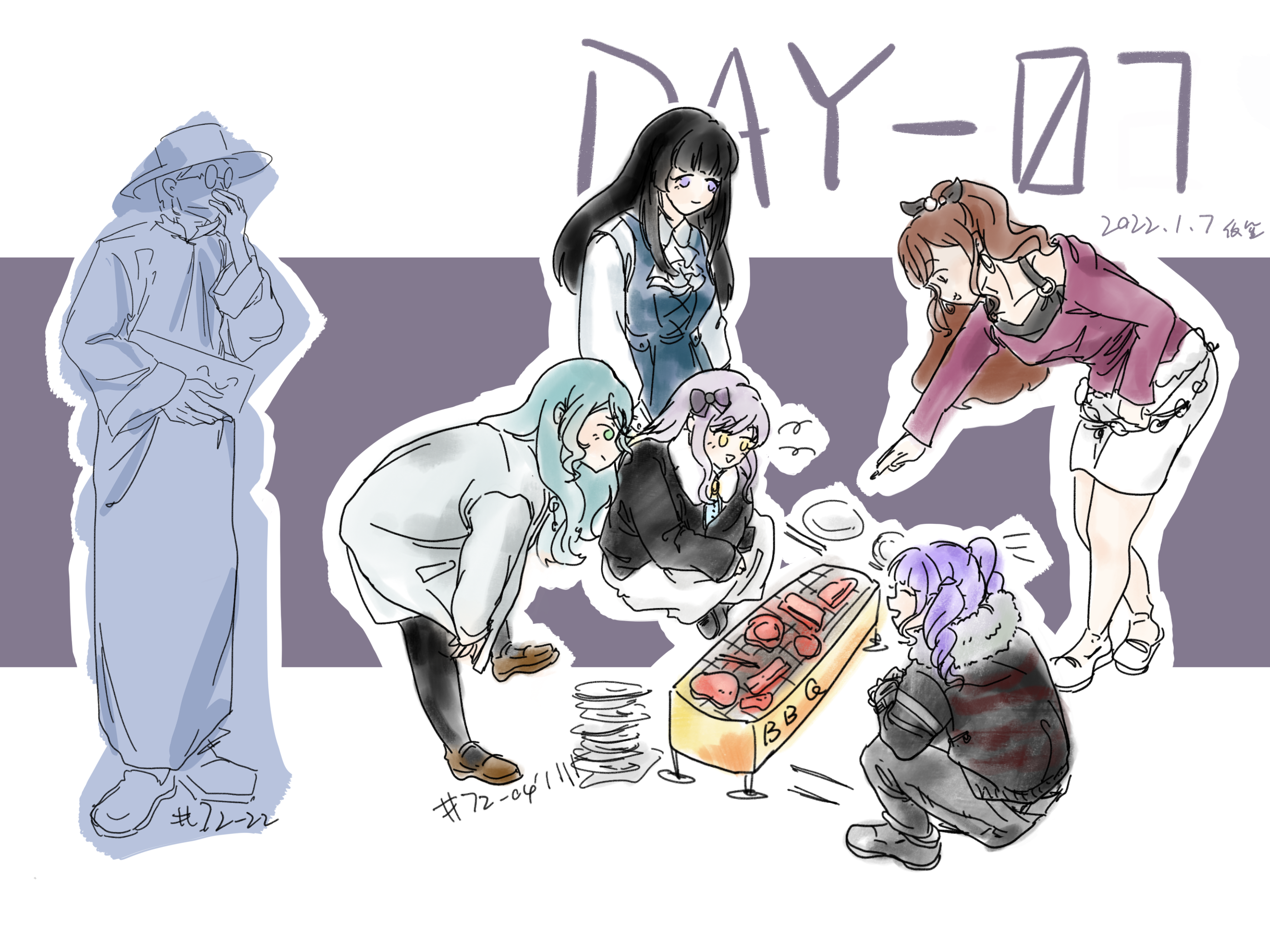 #速写60天挑战赛#day7_攸笙-站酷ZCOOL