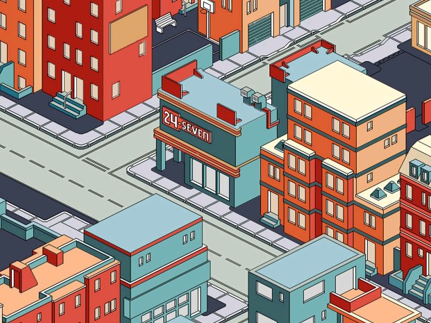 原创插画|The ideal town_素儿lee-站酷ZCOOL