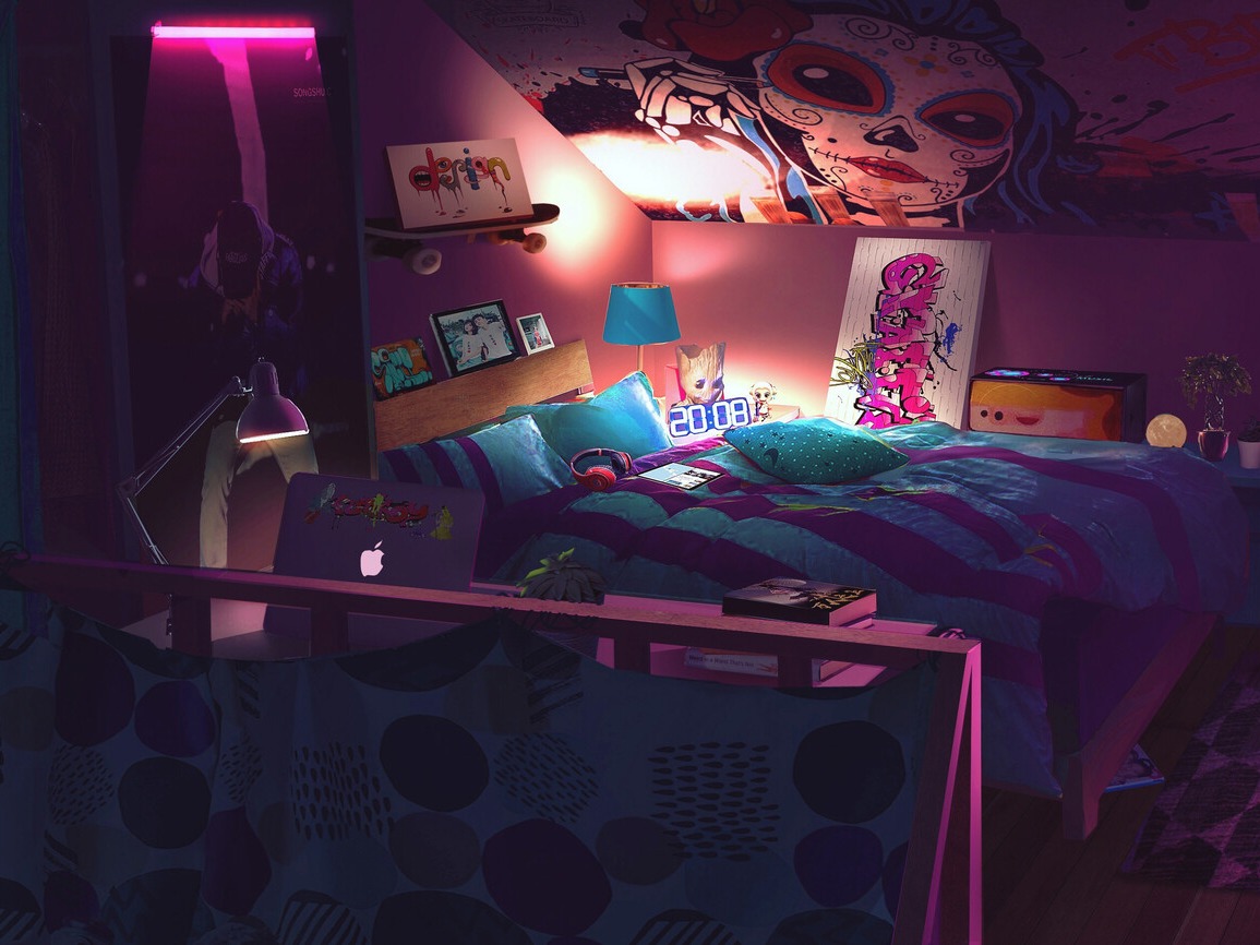 卧室二层_MR_ZZX-站酷ZCOOL