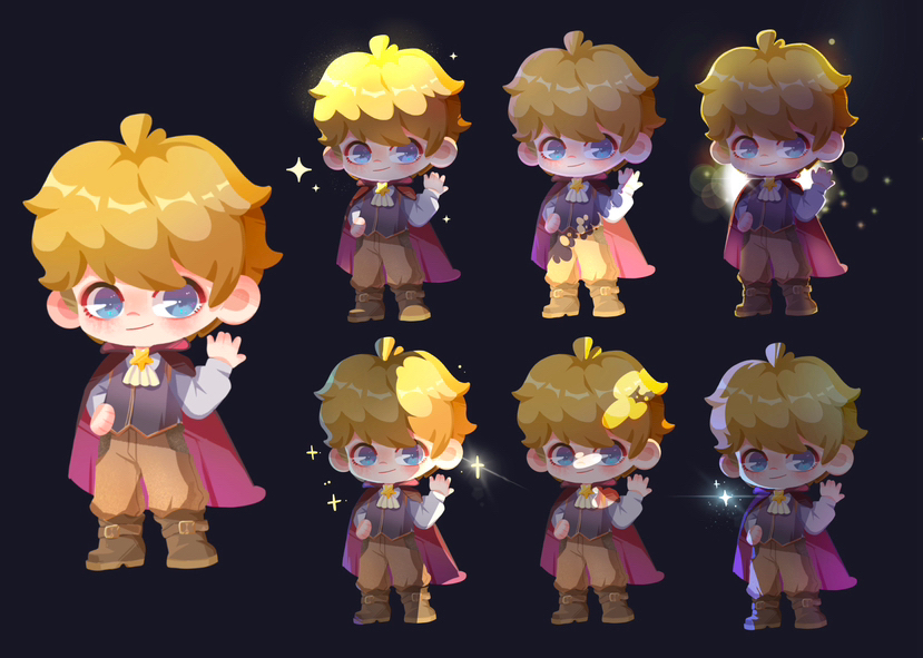 发一发最近画的qq人_摸鱼咸鱼-站酷ZCOOL