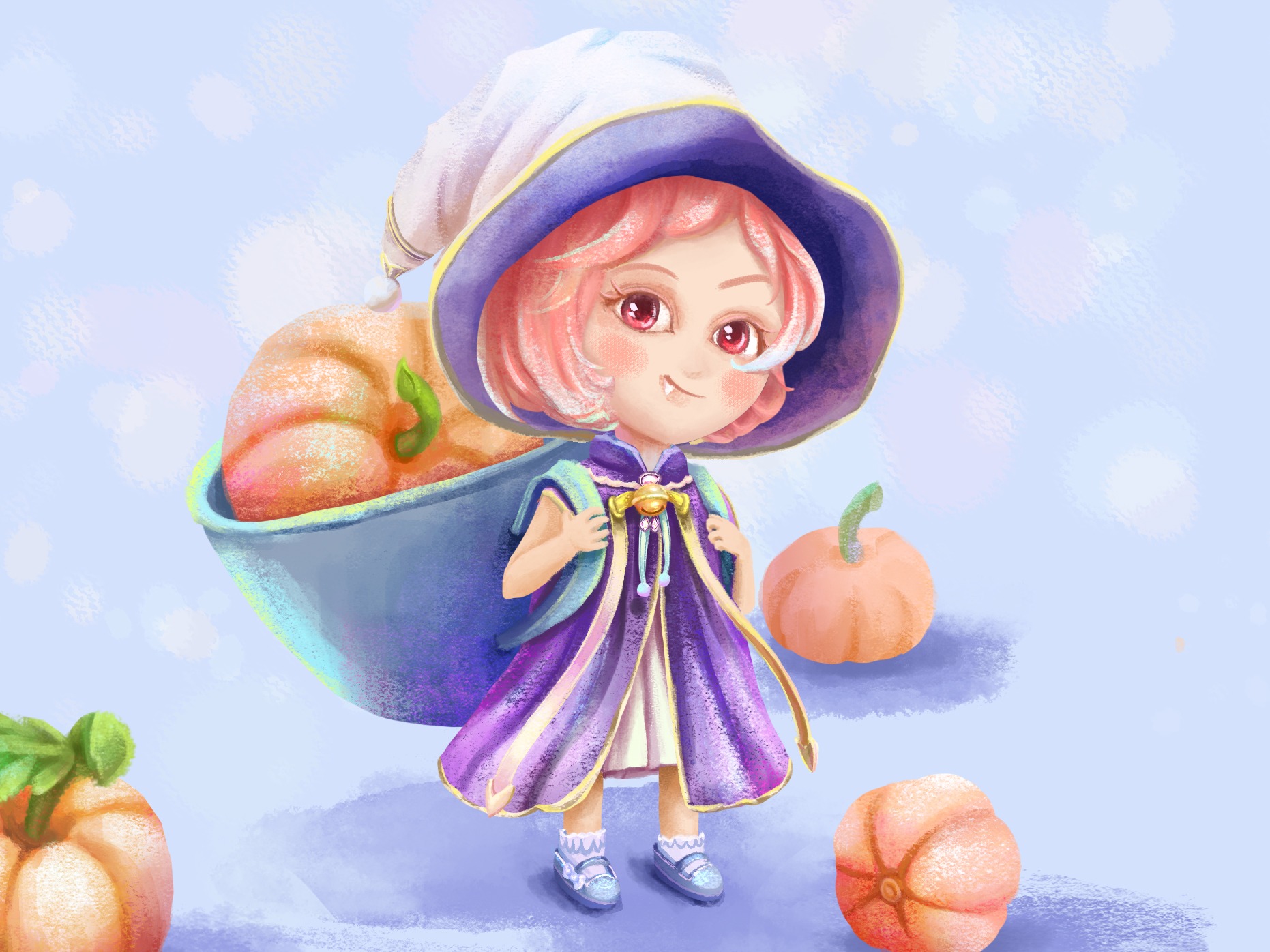 偷南瓜的小女巫_Jafier-站酷ZCOOL