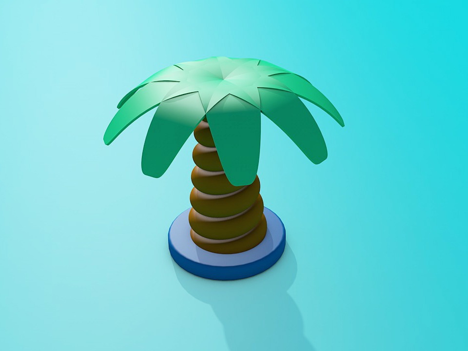 C4D卡通小树_四海为家Jay-站酷ZCOOL