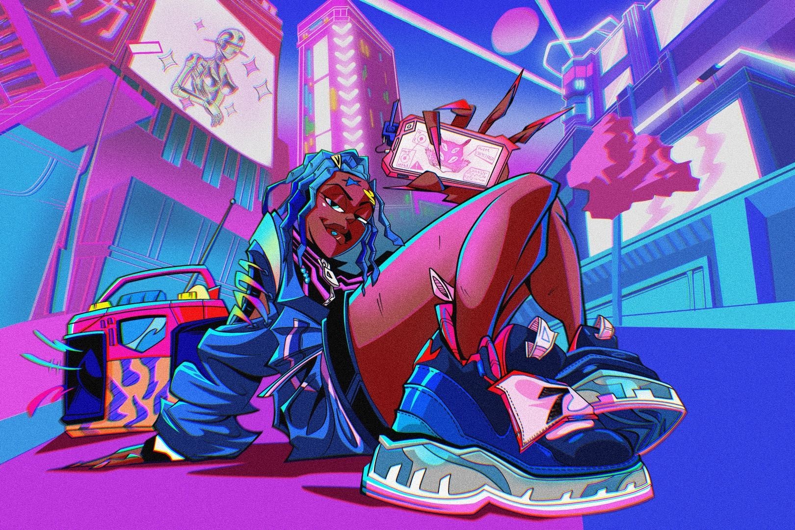 最近procreate插画分享[含草图]_Hutttt-站酷ZCOOL